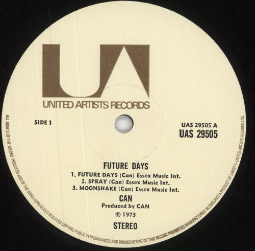 Can Future Days UK vinyl LP album (LP record) (392626)