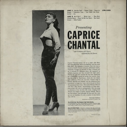 Caprice Chantal Presenting Caprice Chantal US vinyl LP album (LP record ...