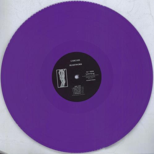 Carcass Heartwork - Purple Vinyl UK vinyl LP album (LP record) (812467)