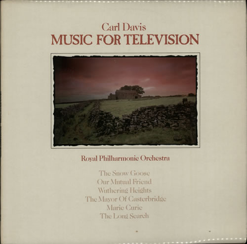 Carl Davis Music For Television UK vinyl LP album (LP record) (638932)