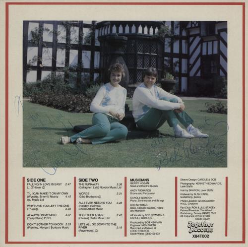 Carole Gordon & Bob Newman In Harmony - Autographed UK vinyl LP album ...