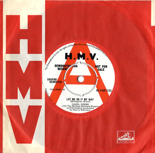 Carol Deene Let Me Do It My Way UK Promo 7" vinyl single (7 inch record ...