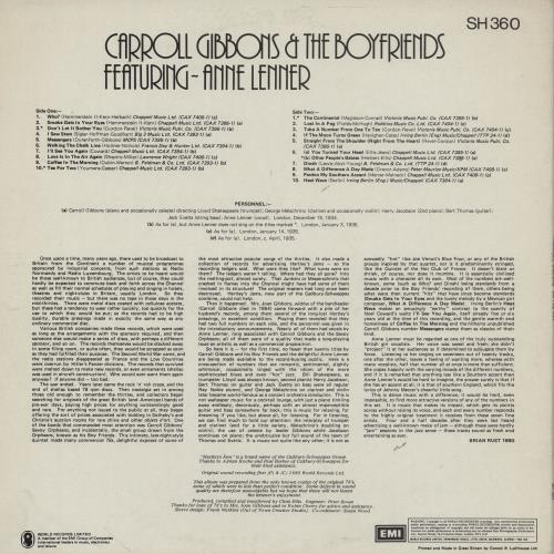 Carroll Gibbons "On The Air" For Hartleys Jam (1934-1935) UK vinyl LP ...