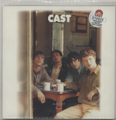 Cast Alright - Blue Vinyl UK 7" vinyl single (7 inch record / 45) (53655)