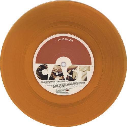 Cast Sandstorm - Orange Vinyl UK 7" vinyl single (7 inch record / 45 ...