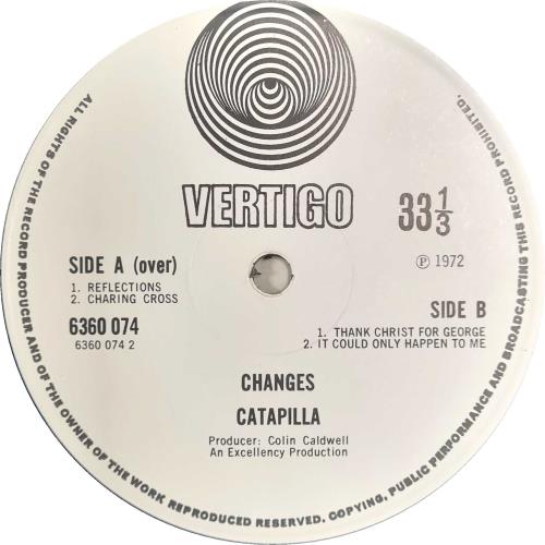 Catapilla Changes - Swirl Label UK vinyl LP album (LP record) (784453)