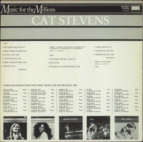 Cat Stevens Cat Stevens Dutch vinyl LP album (LP record) (827815)