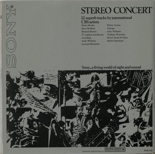 CBS Records Stereo Concert UK vinyl LP album (LP record) (640569)