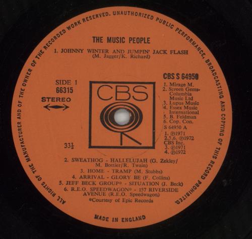 CBS Records The Music People UK 3-LP vinyl record set (Triple LP Album ...