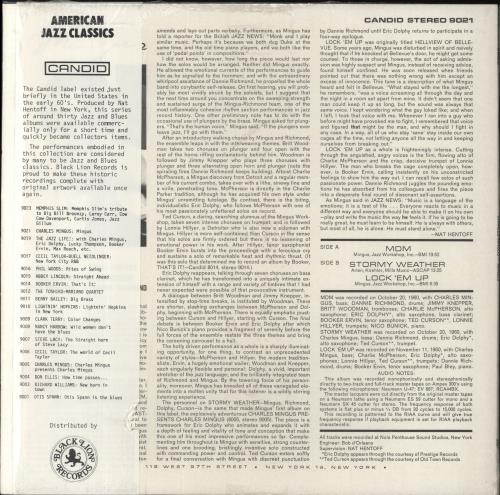 Charles Mingus Mingus US vinyl LP album (LP record) (851334)