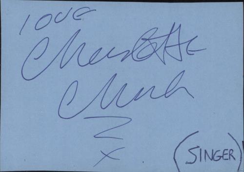 Charlotte Church Autograph UK memorabilia (740915) AUTOGRAPH