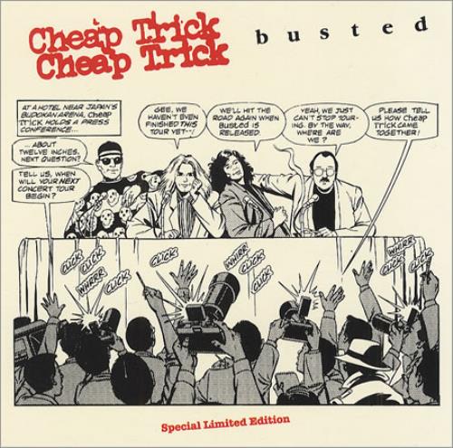 Cheap Trick Busted US Promo CD album (CDLP) (30224)