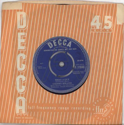 Cherry Roland What A Guy UK Promo 7" vinyl single (7 inch record / 45 ...