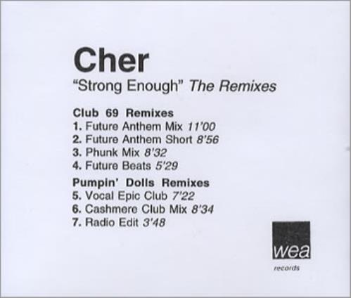 Cher Strong Enough - The Remixes Mexican Promo CD-R acetate (351606)