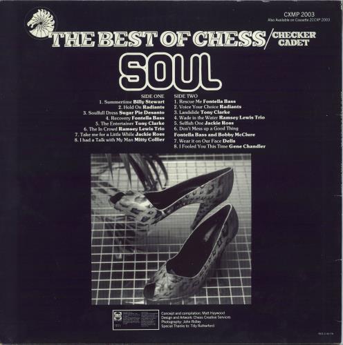 Chess Records The Best Of Chess Checker Cadet - Soul UK vinyl LP album ...