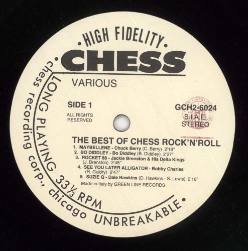 Chess Records The Best Of Chess: Rock 'n' Roll Italian 2-LP vinyl ...