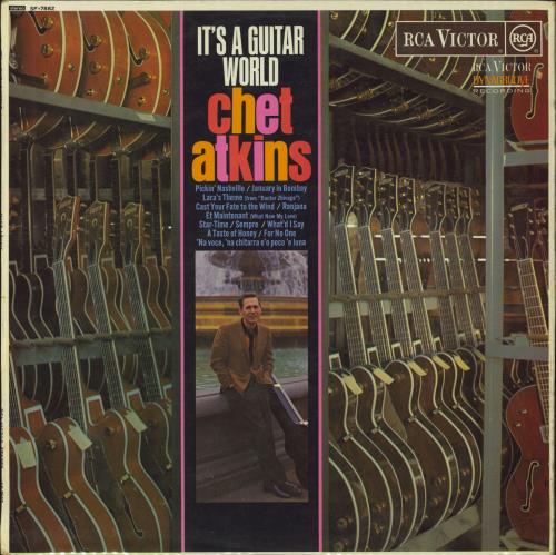 Chet Atkins It's A Guitar World UK vinyl LP album (LP record) (797344)