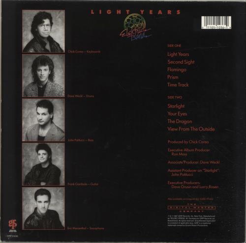 Chick Corea Light Years Swiss vinyl LP album (LP record) (700263)