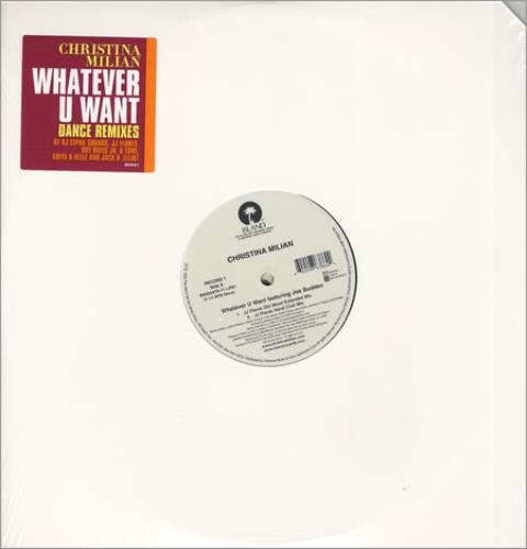 Christina Milian Whatever U Want Dance Remixes US Promo 12" vinyl ...