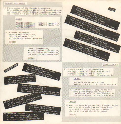 Chron Gen Puppets Of War EP UK 7" vinyl single (7 inch record / 45 ...