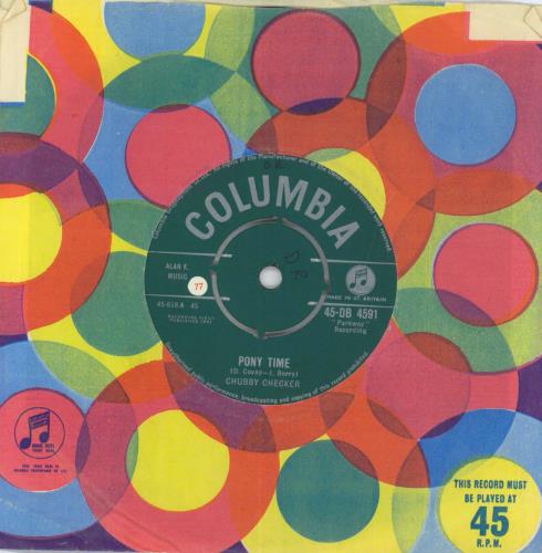 Chubby Checker Pony Time UK 7" vinyl single (7 inch record / 45) (818269)