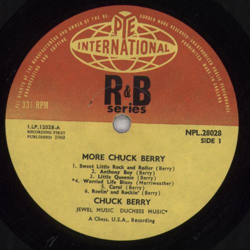 Chuck Berry More - VG UK vinyl LP album (LP record) (847718)