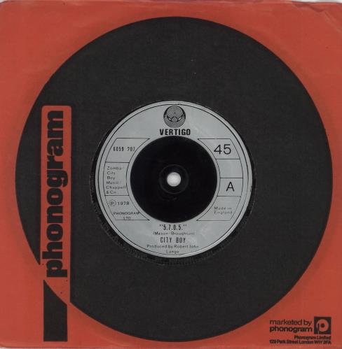 City Boy 5.7.0.5. (Five Seven Oh Five) - Inj UK 7" vinyl single (7 inch ...