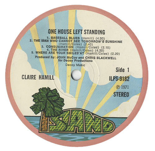 Claire Hamill One House Left Standing UK vinyl LP album (LP record ...