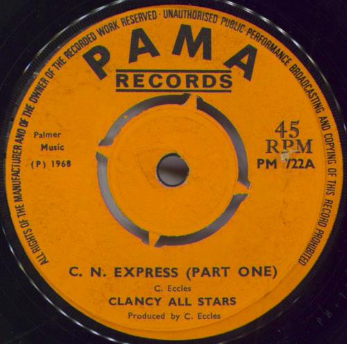 Clancy Eccles Allstars C.N Express UK 7" vinyl single (7 inch record ...