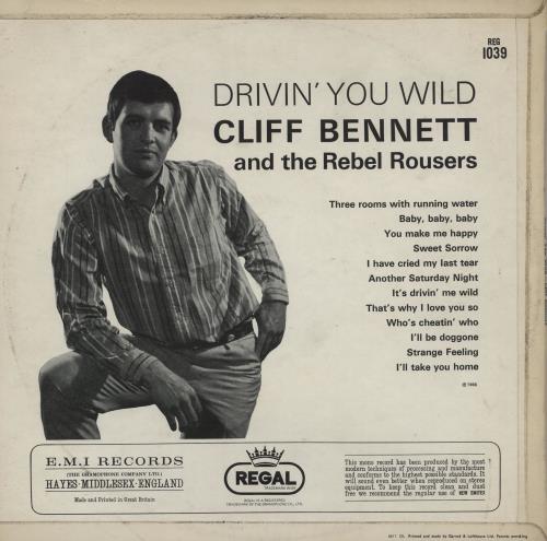 Cliff Bennett And The Rebel Rousers Drivin' You Wild UK vinyl LP album ...