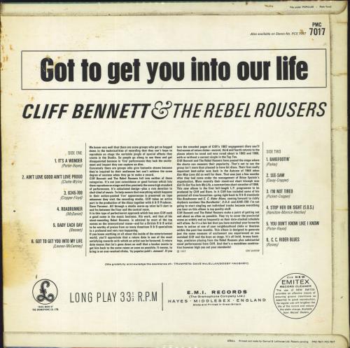 Cliff Bennett And The Rebel Rousers Got To Get You Into Our Life - VG ...