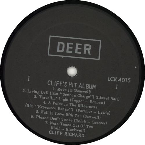 Cliff Richard Cliff's Hit Album - Mono UK vinyl LP album (LP record ...
