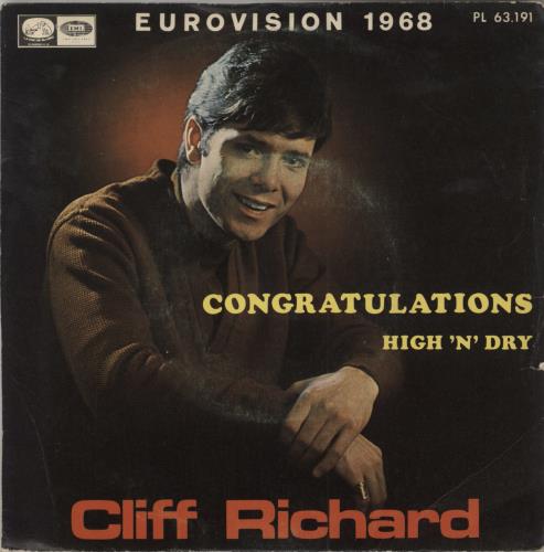 Cliff Richard Congratulations Spanish 7" vinyl single (7 inch record ...