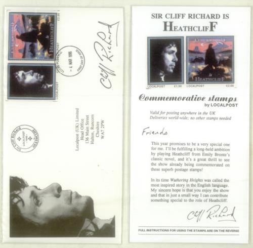 Cliff Richard Heathcliffe - Commerative Postage Stamps UK memorabilia ...