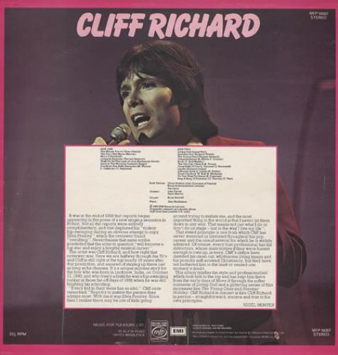 Cliff Richard Live! UK vinyl LP album (LP record) (227625)