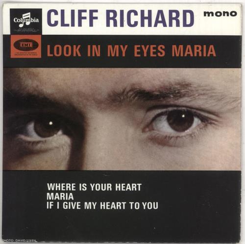 Cliff Richard Look In My Eyes Maria EP UK 7" vinyl single (7 inch ...