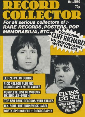 Cliff Richard Record Collector - October 1980, March 1982 & November ...