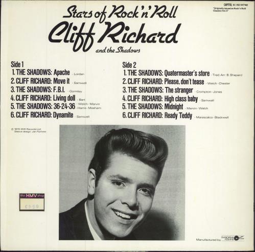 Cliff Richard Stars Of Rock 'N' Roll Dutch vinyl LP album (LP record ...