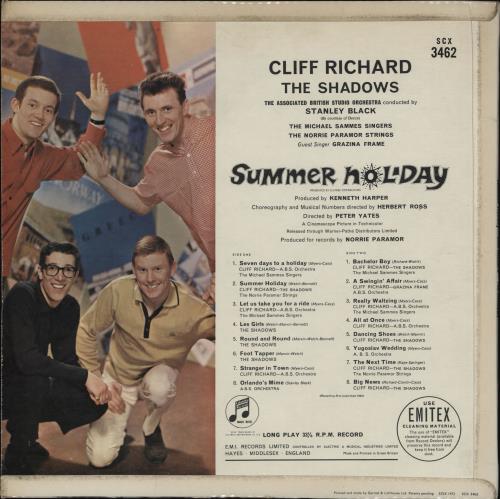 Cliff Richard Summer Holiday - 1st - green/silver Columbia - EX UK ...