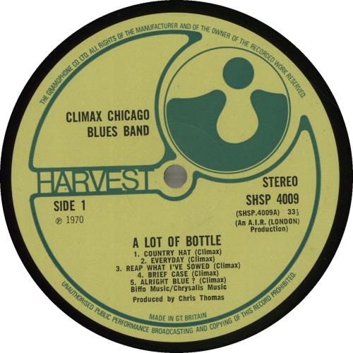 Climax Blues Band A Lot Of Bottle UK vinyl LP album (LP record) (586958)