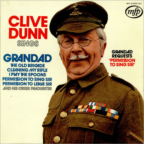 Clive Dunn Grandad Requests 'Permission To Sing Sir' UK vinyl LP album ...