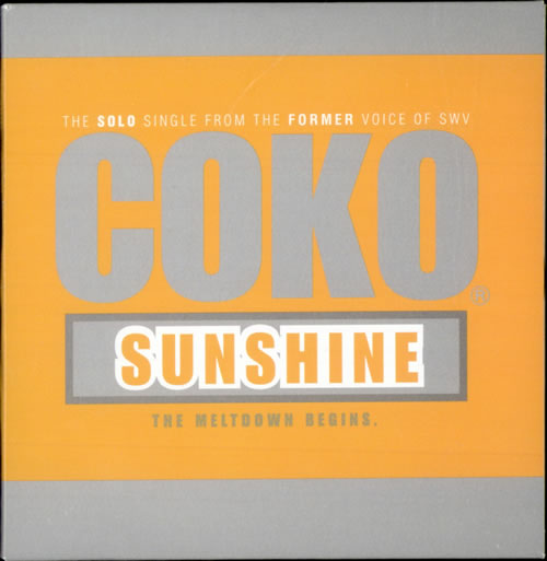 Coko (ex SWV vocalist) Sunshine US CD single (CD5 / 5") (499877)