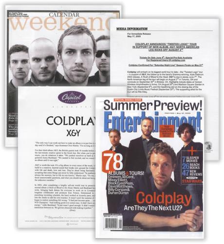 Coldplay Twisted Logic US Promo media press pack (400485) PRESS PACK