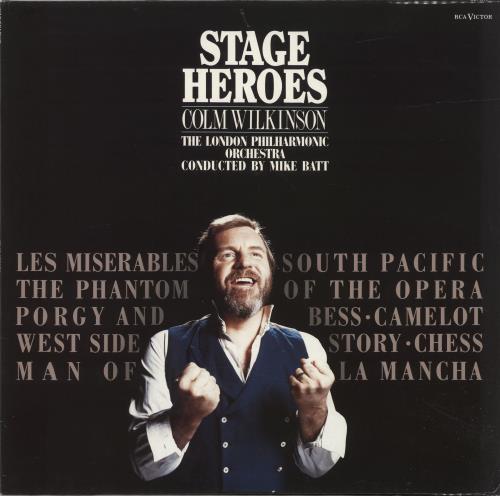 Colm Wilkinson Stage Heroes UK vinyl LP album (LP record) (694186)