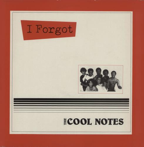 Cool Notes I Forgot UK 12" vinyl single (12 inch record / Maxi-single ...