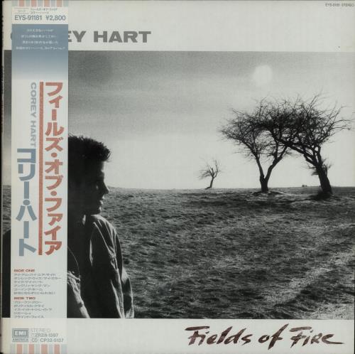 Corey Hart Fields Of Fire Japanese Promo vinyl LP album (LP record ...