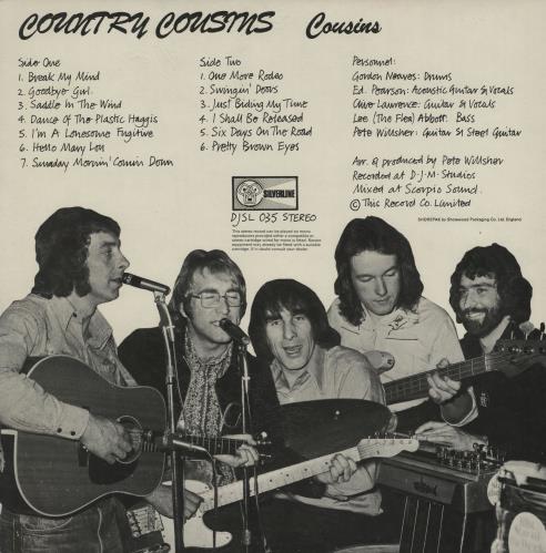 Country Cousins Cousins UK vinyl LP album (LP record) (751652)