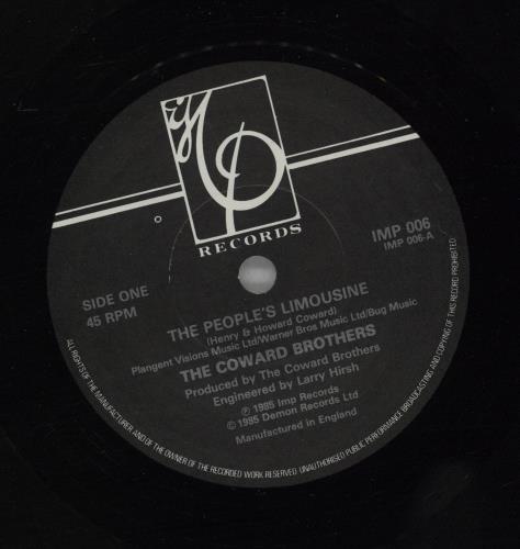 Coward Brothers The People's Limousine UK 7" vinyl single (7 inch ...