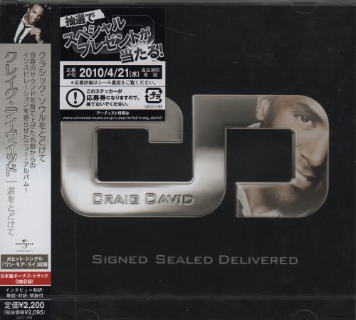 Craig David Signed Sealed Delivered Japanese Promo CD album (CDLP) (500819)
