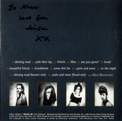 Cranes Loved - Autographed US CD album (CDLP) (546622)